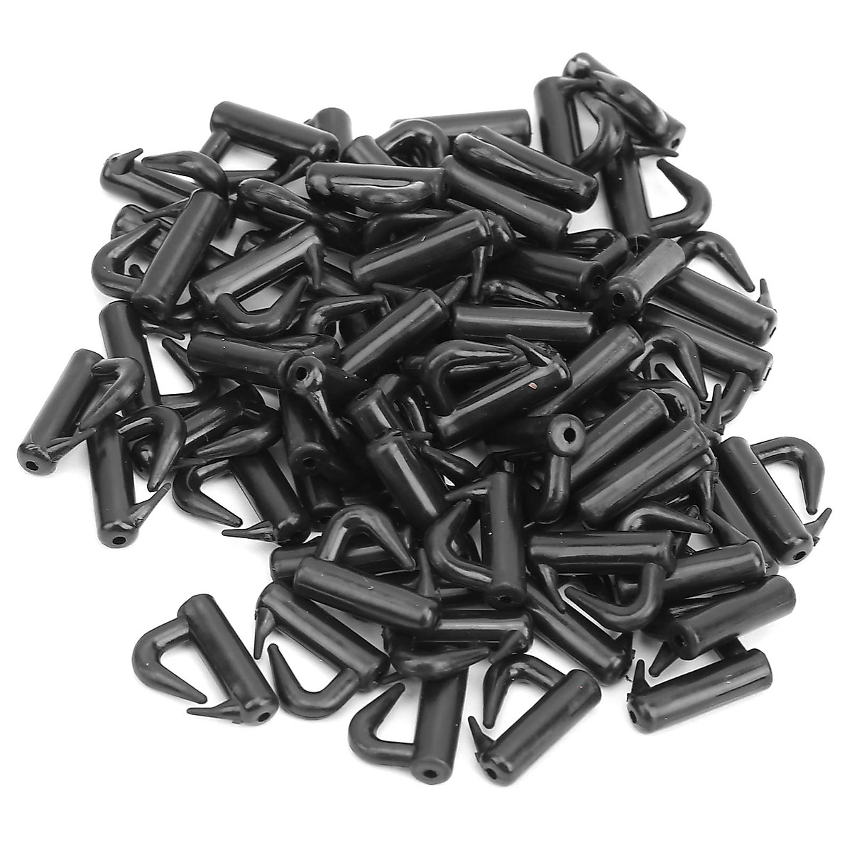 VGEBY Fast Change Snaps Hose Fittings Fishing Tackle, 120Pcs Plastic Clevis Rotates Snaps in Black Fly Tying MaterialsFly Tying Tools & Materials Harness Beads Changeable Clevis