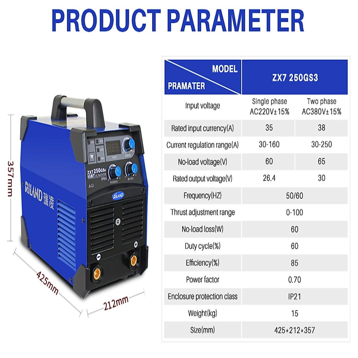 Electric Welding Tools Dual Voltage IGBT Inverter Welding Machine Household MMA Welder ARC Welding Car Repair and Welding