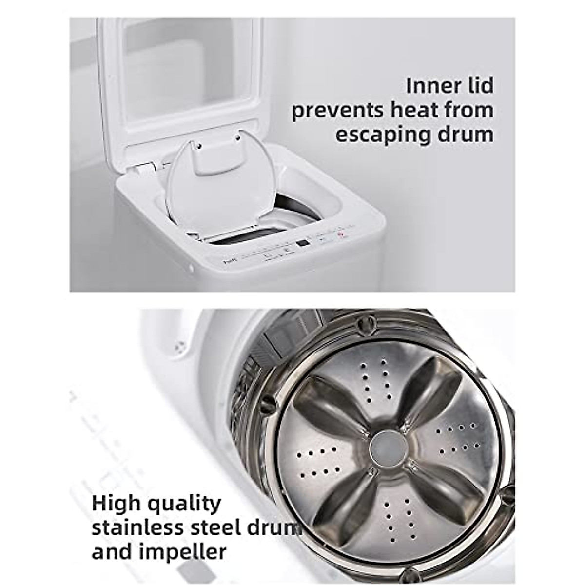 The Laundry Alternative PuriFI Combination Diaper Washer/Portable Washing Machine Quietest on the Market Internal Heater Heats Water up to 158F