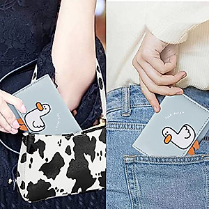 Sunwel Fashion Girls Cute 3D Duck Tri-folded Wallet Small Wallet Cash Pocket Card Holder ID Window Purse for Women (LIGHT BLUE, DUCK)