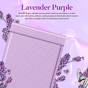 Fuxury Large Bubble Mailers 10.5x16" 40 Pack Self Seal Padded Envelopes Waterproof Mailing Envelopes Bubble Padded Cushioning Padded Mailers for Packaging, Small Business #5 Lavender