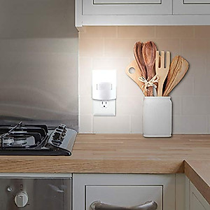 GE home electrical LED Motion Sensor Night Light, Plug-in, 40 Lumens, Warm White, UL-Certified, Energy Efficient, Ideal Nightlight for Bedroom, Bathroom, Kitchen, Hallway, 46632, White, 2 Pack