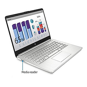 HP Premium Laptop (2021 Latest Model), 14" HD Touchscreen, AMD Athlon Processor, 8GB RAM, 192GB SSD, Long Battery Life, Online Conferencing, Natural Silver, Win 10 with Microsoft 365 (Renewed)