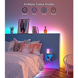Govee 16.4ft RGBIC LED Strip Lights, WiFi Color Changing LED Lights Segmented Control, Work with Alexa and Google Assistant, Music LED Lights for Bedroom, Kitchen, Christmas Party