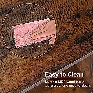 NAIYUFA Bookcase, 4-Tier Bookshelf with 2 Drawers,Book Shelves Display Shelf for Living Room, Bedroom, Home Office