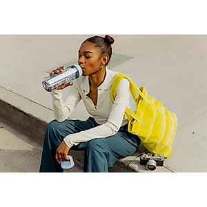 LifeStraw Go Series Water Filter Bottle - BPA-Free, Removes Bacteria, Parasites, Microplastics, Improves Taste, 22oz, Aegean Sea