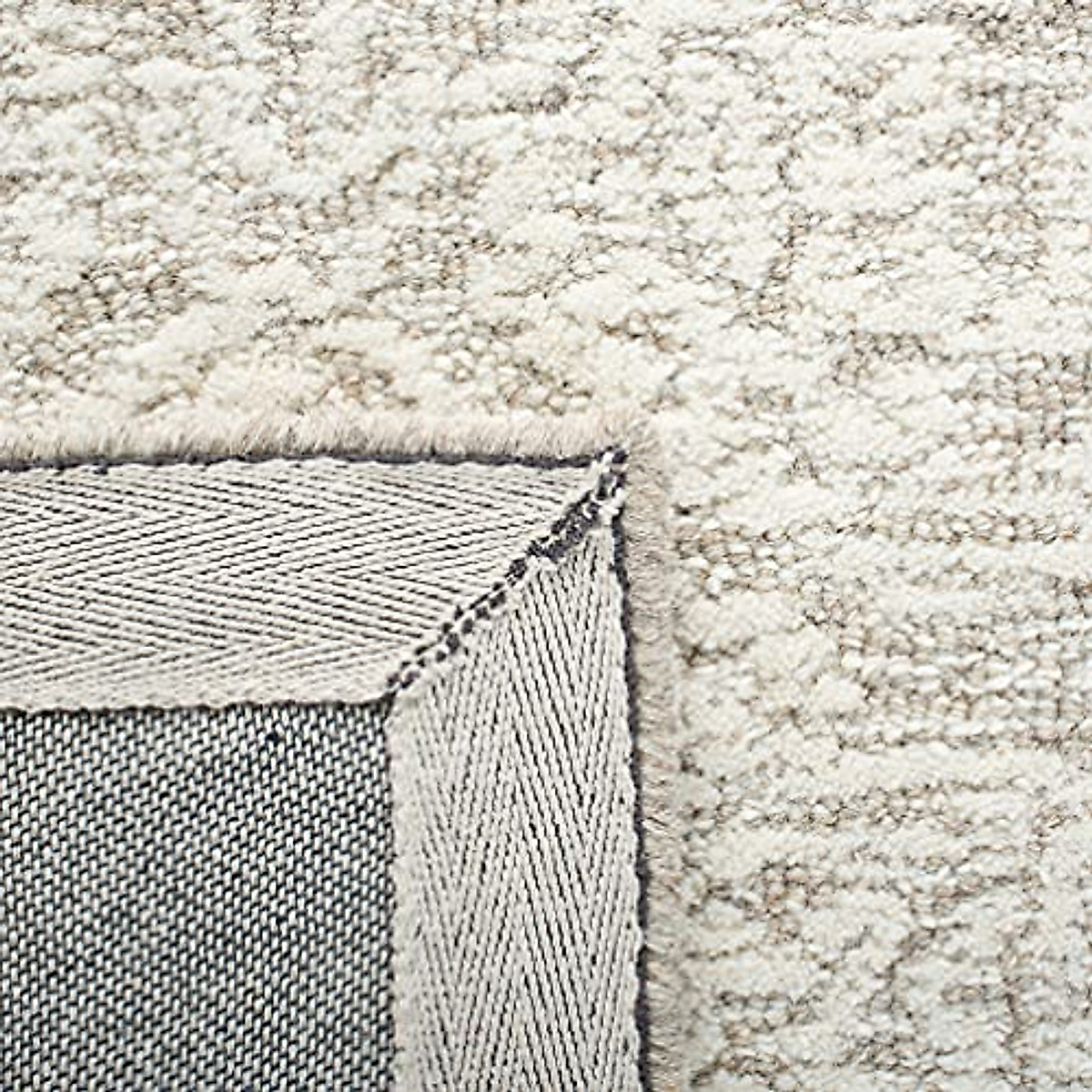 Safavieh Metro Collection 11' x 15' Natural/Ivory MET998A Handmade Contemporary Wool Living Room Dining Bedroom Area Rug