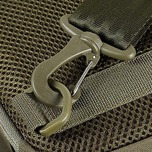 M-Tac Elite Cross Bag Slim - Tactical Crossbody Sling Backpack for Man with CCW Concealed Carry (Slim, Ranger Green)