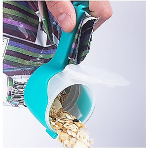 OYCBUAZY 2024 bag clips with pour spout，snack clips that pour，bag clips for food，bag clips for food storage (color mixing)