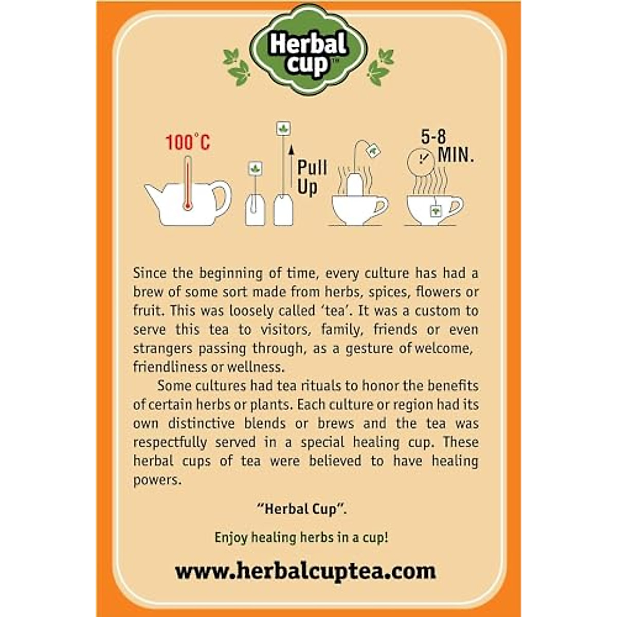 Herbal Cup Ayurveda Turmeric Tea, Organic Cinnamon Moringa, No Caffeine Herbal Supplement (16 Count, Pack of 1)