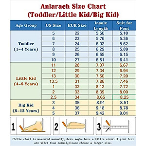 Anlarach Kids Toddler Shoes Boys Girls Athletic Running Shoes Air Cushion Sneakers for Toddler 6 allblack