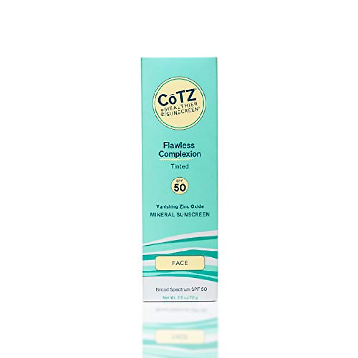 CōTZ Flawless Complexion Tinted Facial Mineral Sunscreen Broad Spectrum SPF 50; 2.5 oz / 70 g