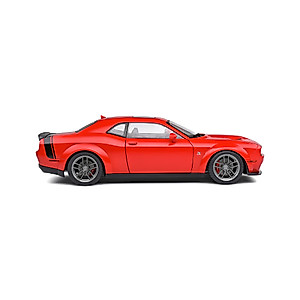 Solido S1805702 1:18 2020 Dodge Challenger R/T Scat Pack Widebody-TorRed Collectible Miniature car, Red,Unisex Adult