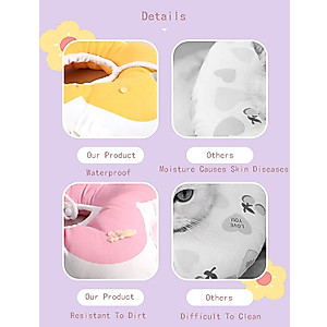 lzdycui Cat Cone Collar Soft,Adjustable Pet Collar with Waterproof,Prevent Biting Cute Flower Shape,Lightweight Cat Recovery Protective Collar for Cats,Pet,Small Dogs. (Pink, S(6.7-10.6in))