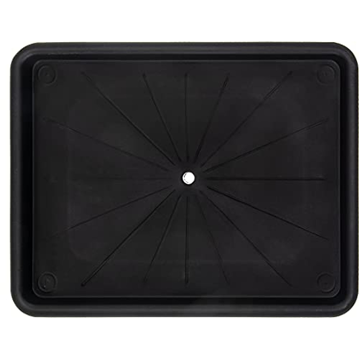 Carlisle FoodService Products XDL3000H03 Cateraide Polyethylene Dolly with Handle, 28-3/4" Length x 22-3/8" Width x 5" Depth, Black