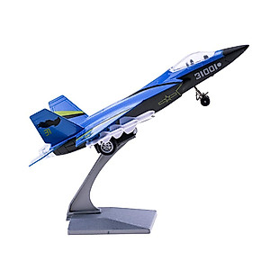 HSOMiD Alloy Planes/Airplane/Aircraft Toy with Pull Back Stealth Bombers and Fighter Planes Black (Blue)