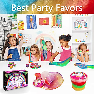 BVEHSR 48 Packs Galaxy Putty Slime, Party Favor for Kids Girls & Boys, Adults, Non Sticky, Stress & Anxiety Relief, Wet, Super Soft Sludge Toy,Easter Basket Stuffers