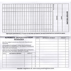 12 Check registers for Personal Checkbook - Checkbook Ledger Transaction Registers Log for Personal or Business Bank Checking Account, Saving Account, Deposit, Credit Card, and Large Booklet