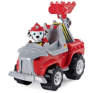 Paw Patrol Marshall 6056930 – Children's Toy – Vehicle + Dino Rescue Figurine Random Model, Multicolored