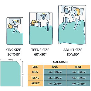 Cartoon Blanket Ultra-Soft Throw Blanket Super Soft Blankets for Kids Adults Air Conditioner Throw Blanket Sofa Warm Blanket for Bed Couch Living Room Throw 40X50inch