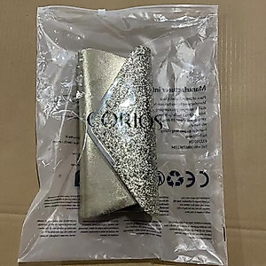 CORIOS Women Envelope Clutch Bag Sequins Evening Bag Shiny Handbag with Detachable Chain Bridal Wedding Purse Sparkly Shoulder Bag Elegant Crossbody Bag for Wedding Cocktail Prom Party Pink A