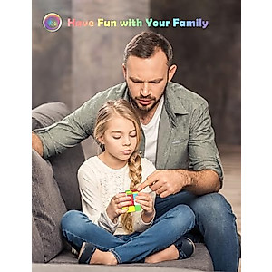 Speed Cube: Roxenda Profession 3x3x3 Speed Cube - Fast Smooth Turning - Solid Durable & Stickerless Frosted, Best 3D Puzzle Magic Toy - Turns Quicker Than Original