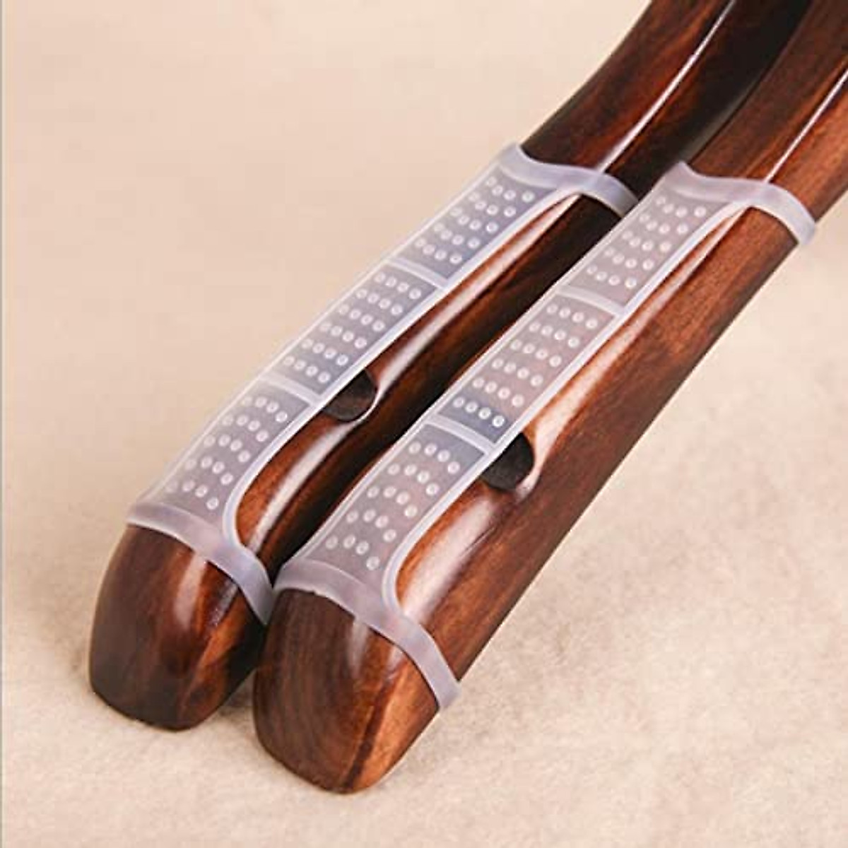 100x Stretchy Anti-Slip Silicone Hanger Grips Clothes Hanger Strips Pads