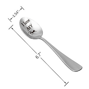 Aunt Gifts—I love my aunt Coffee Spoon Engraved Spoon Personalized Grandmother Gifts for Aunt Gift,Birthday Gift,Christmas Gift