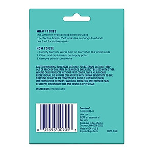 Bioré Pimple Patches, Cover & Conquer Blemish Patch, Medical Grade Ultra-Thin Hydrocolloid for Covering Zits and Blemishes, HSA/FSA Approved, 30 count
