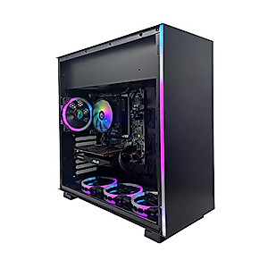 Odyssey Black Widow Custom Gaming PC, RGB LED Fans, Intel Core i5 2.7GHz, 16GB RAM, 512GB SSD, Nvidia Geforce GTX 1050 Ti, Wi-Fi, Windows 10 Pro x64
