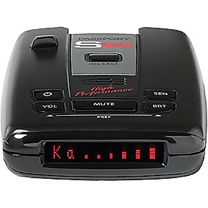 Escort Passport S55 Radar Detector – Extended Long Range, Escort Live App, AutoMute, AutoSensitivity, Audible Alerts, Adjustable LED Display, Signal Strength Meter, Black