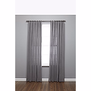 Umbra 245976-889-REM Cappa 1-Inch Curtain Rod, Includes 2 Matching Finials, Brackets & Hardware, 66 to 120-Inches, Polished Silver