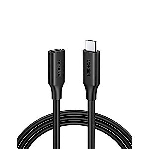 UGREEN USB Type C Extension Cable (10Gbps), USB 3.2 Type C Male to Female Fast Charging, Thunderbolt 3 Compatible with MacBook Pro iPad Pro Dell XPS Surface Switch DJI Mavic Dongle Hub,3FT