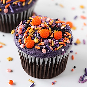 Sweets Indeed Sprinkles, Edible Sprinkle Mix, Perfect for Cake Decorations, Baking, Ice Cream, Cookies, Cupcake Topper, 6.5 ounces (Toil & Trouble)