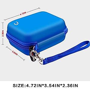 Carrying & Protective Case for Digital Camera, AbergBest 21 Mega Pixels 2.7" LCD Rechargeable HD/ Kodak Pixpro/ Canon PowerShot ELPH 180/190 / Sony DSCW800 / DSCW830 Cameras for Travel - Blue