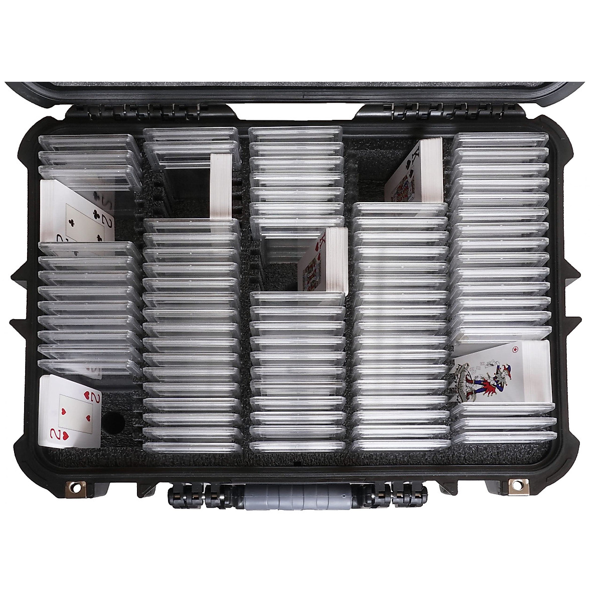 Case Club 108-196 Graded Card Slab Carrying Case- Slotted Storage Fits PSA/BGS/FGS/ & More Graded Slabs - Collector Box for Trading & Sports Cards - Travel Holder for Slabs/Sleeves/Loose Cards