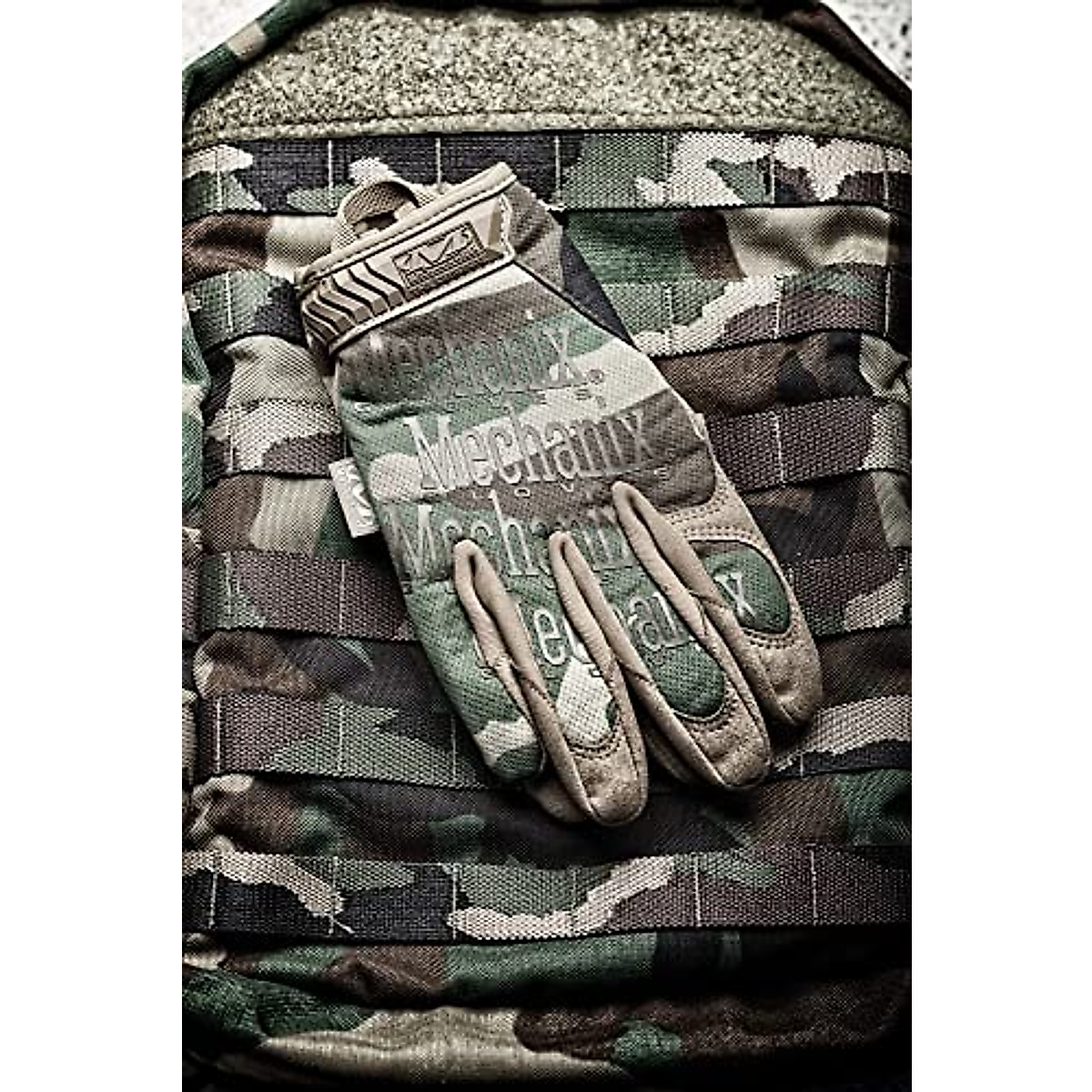 Mechanix Wear - Original Woodland Camo Tactical Gloves (Small, Camouflage)