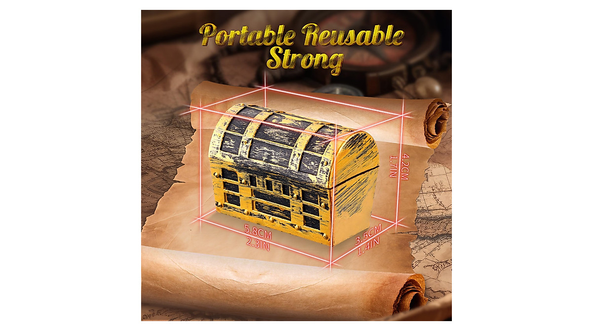 100 Pcs Pirate Treasure Chests – Perfect for Party & Kids’ Gifts