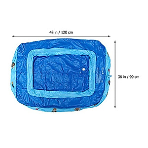 BESPORTBLE Inflatable Swimming Pool, PVC Inflatable Pool Summer Outdoor Home Garden Backyard Kids Swimming Pool (120cm 2 Layers) Swimming Pools