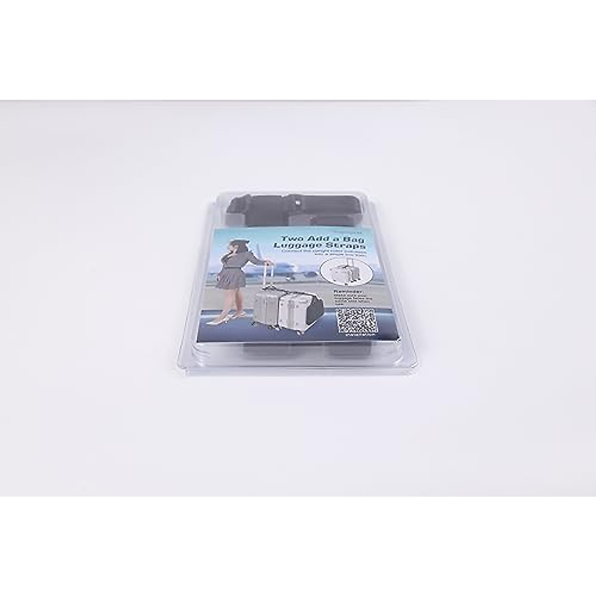 Luggage Straps,Two Add a Bag Suitcase Strap Belt,Adjustable Travel Attachment Accessories for Connect Your Three Luggage Together - 2 Pack(Black)