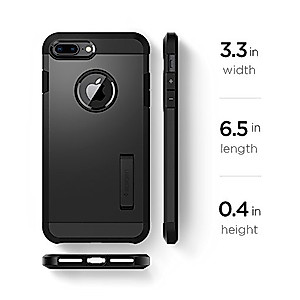 Spigen Tough Armor [2nd Generation] Designed for iPhone 8 Plus Case (2017) / Designed for iPhone 7 Plus Case (2016) - Black