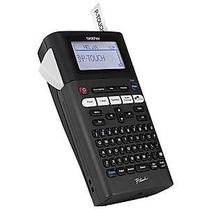 Brother P-touch, PTH300, Portable Label Maker, One-Touch Formatting, Vivid Bright Display, Fast Printing Speeds, Black