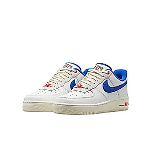 Nike Women's Air Force 1 '07 LX Sneakers (Summit White/Hyper Royal, 9)