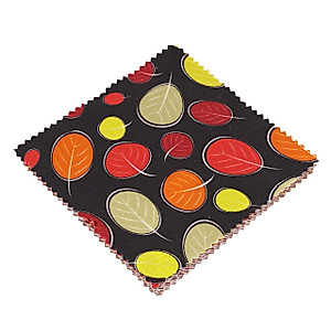 Soimoi Precut 10-inch Autumn Fall Theme Prints Cotton Fabric Bundle Quilting Squares Charm Pack DIY Patchwork Sewing Craft- Multicolor