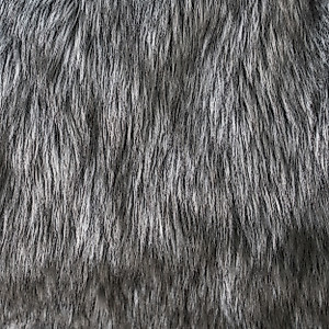 Christopher Knight Home Laraine Furry Glam Dark Light Grey Streak Faux Fur 3 Ft. Bean Bag, Small