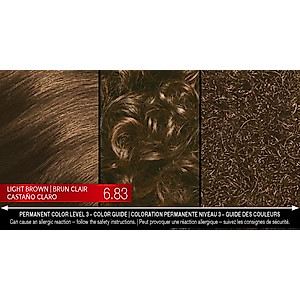 Schwarzkopf Keratin Color, Color & Moisture Permanent Hair Color Cream, 6.83 Light Brown