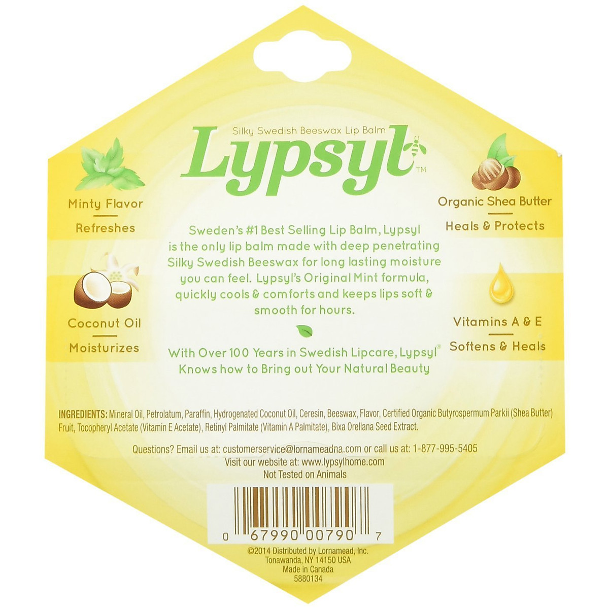 LypSyl LypMoisturizer, Original Mint, 0.1-Ounce, 2 Pack