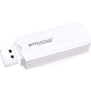 GTRACING Bluetooth USB Adapter Transmitter V5.1 Wireless Dongle for PC, Laptop, PS4, PS5, Switch Connects Bluetooth Speakers, Bluetooth Gaming Chair, GT Lynck1