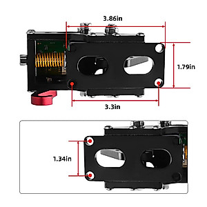 CNRAQR USB Handbrake for Windows Video Game Controller, 16-Bit Non-Contact Sensor, Low-Carbon Steel Construction, Easy to Assemble and Carry