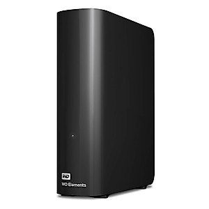 Western Digital WD 16TB Elements Desktop Hard Drive HDD, USB 3.0, Compatible with PC, Mac, PS4 & Xbox - WDBWLG0160HBK-NESN & WD 5TB Elements Portable External Hard Drive HDD, USB 3.0
